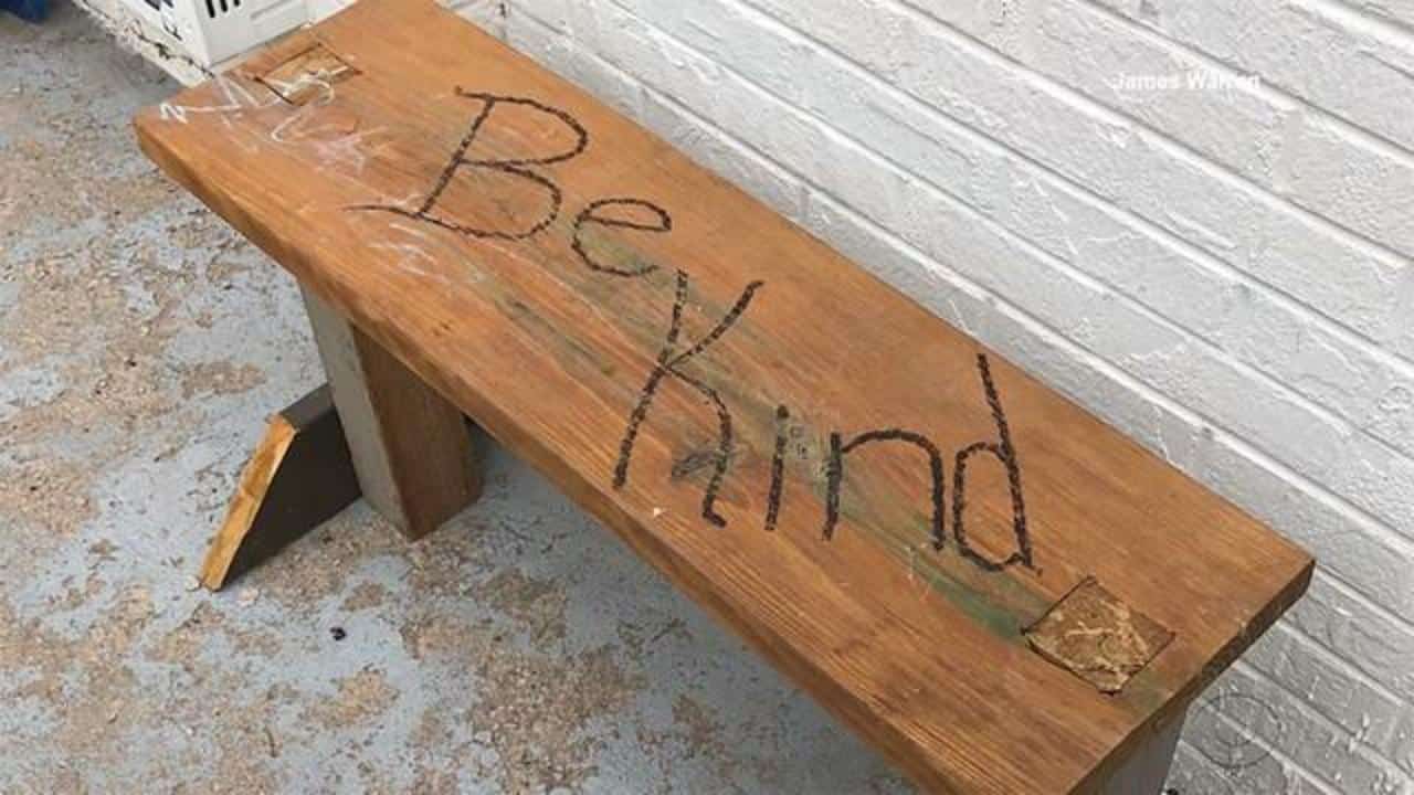 Man builds benches for bus stops after seeing woman sitting in dirt ...